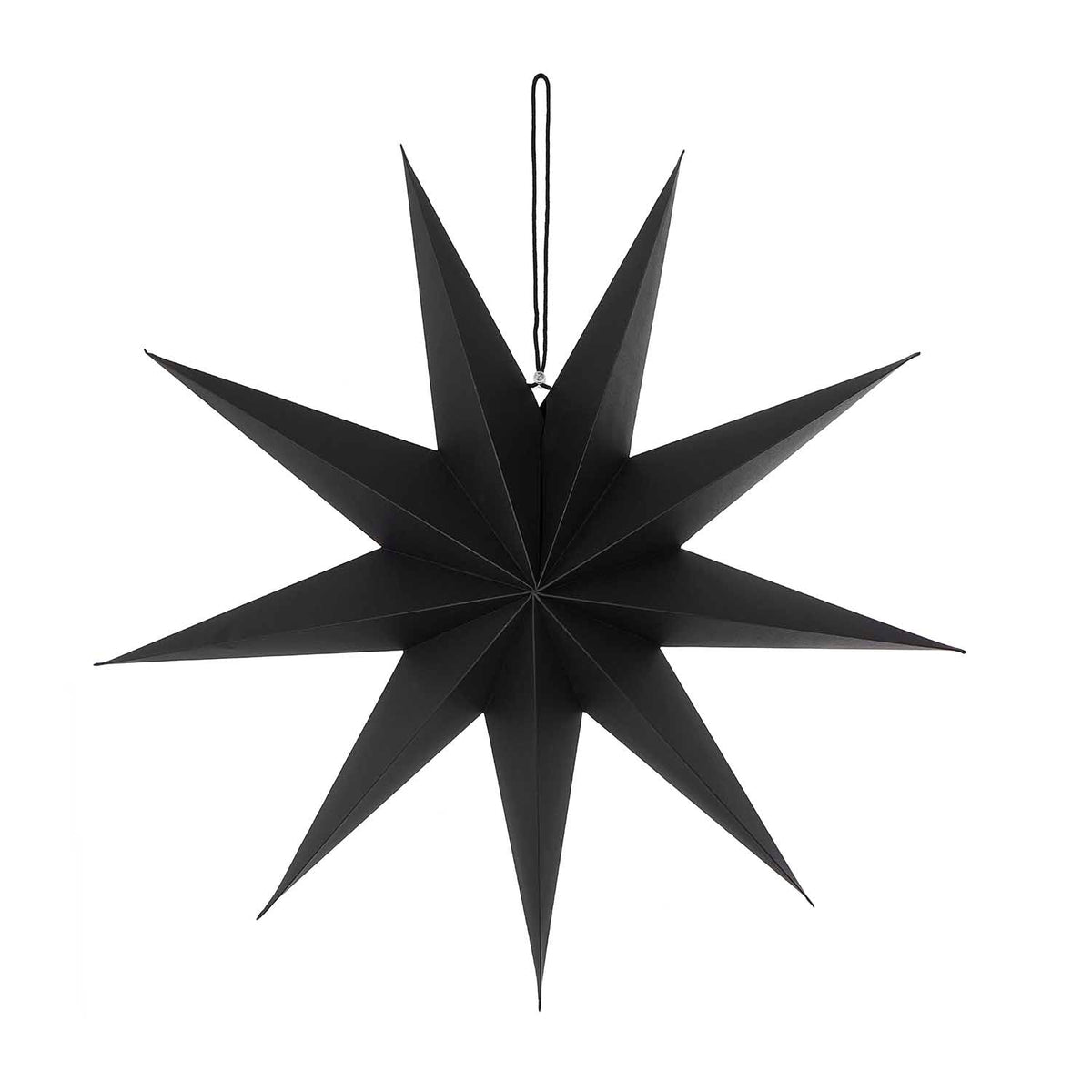 9 POINT PAPER STAR | BLACK MEDIUM | OTHERLETTERS